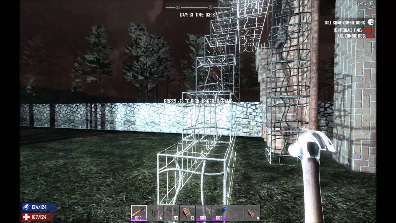 7 Days To Die Building With Scaffolding Part 3 - YouTube