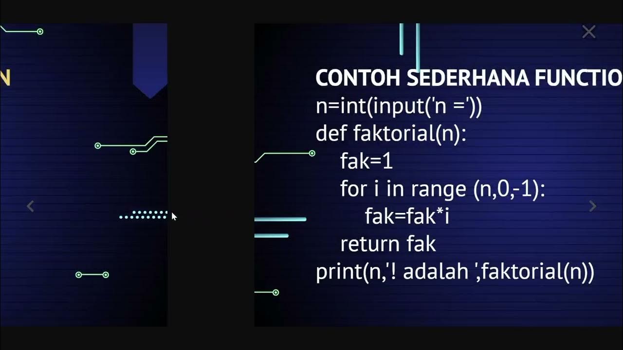 ALGORITMA dan PEMROGRAMAN || Function pada Python - YouTube