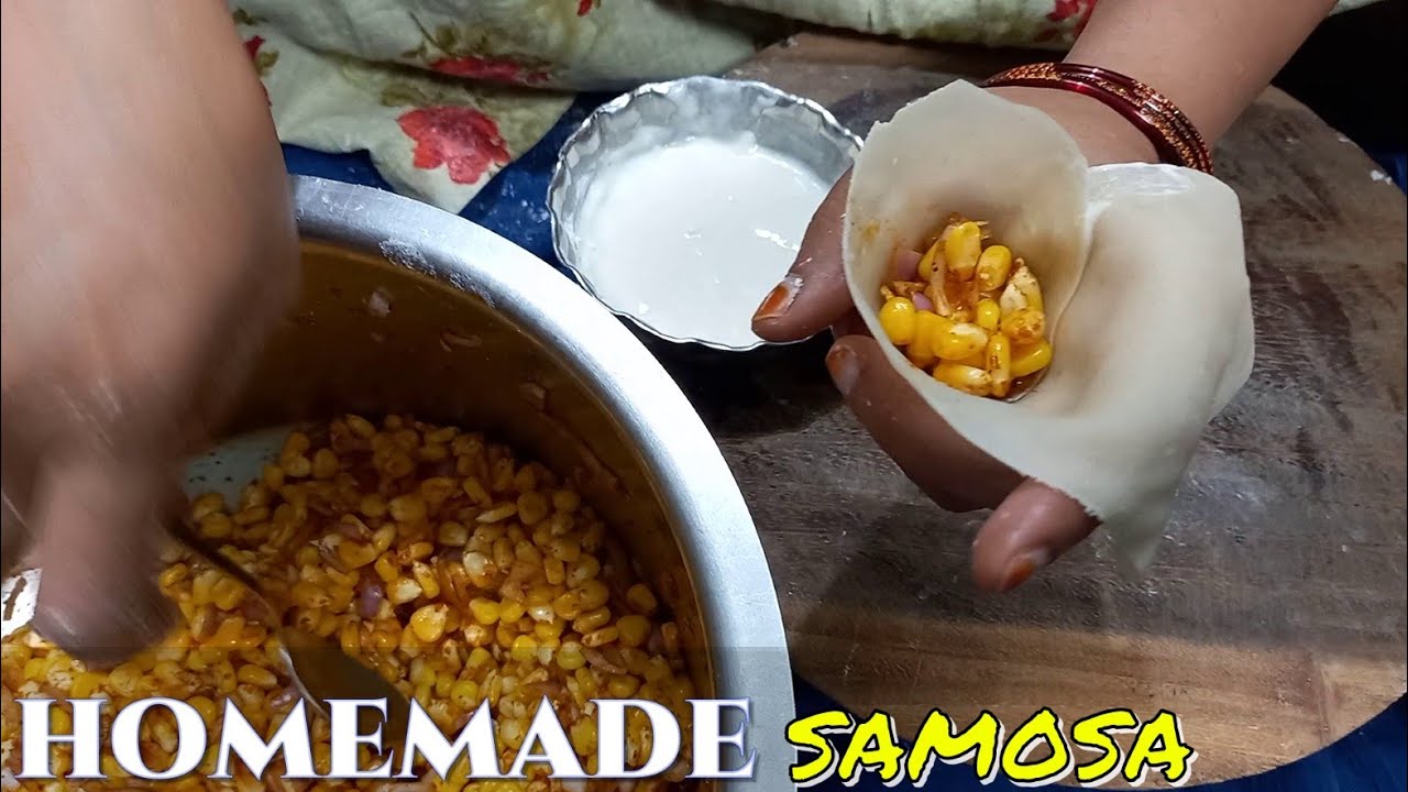 స్వీట్ కార్న్ సమోసా | Sweet Corn Samosa recipe in Telugu | Taj Kitchen ...