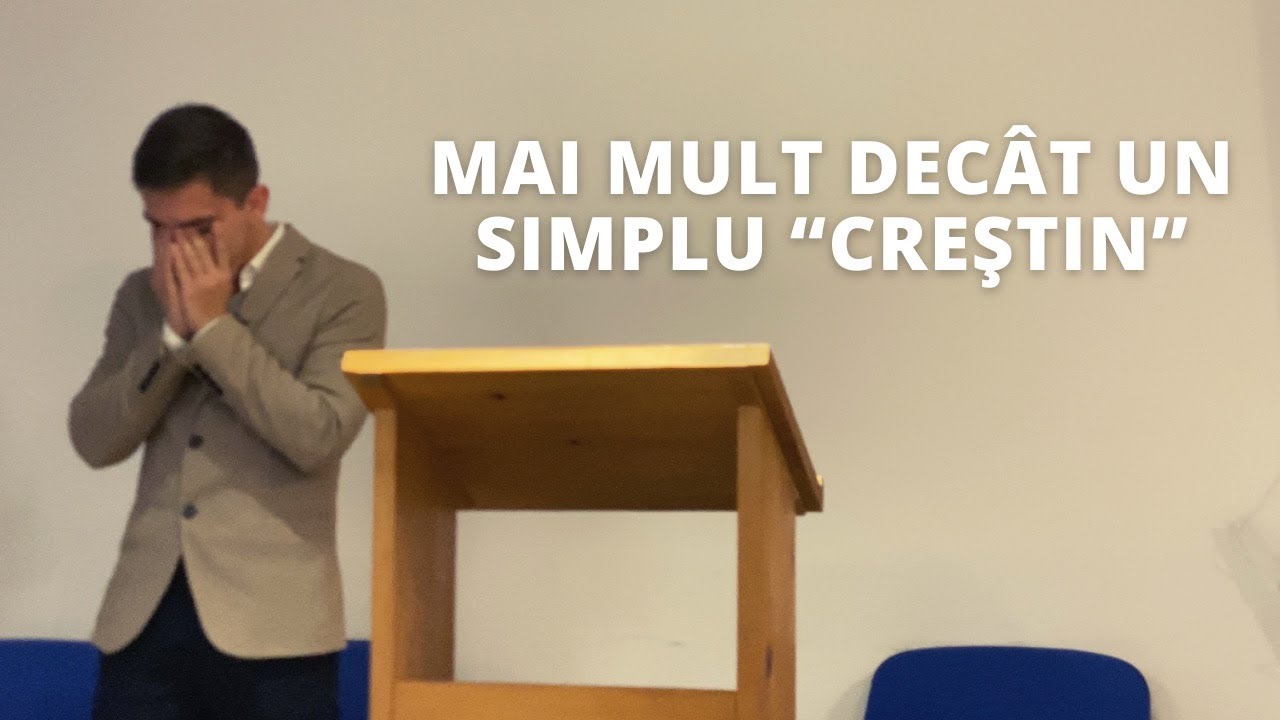 Mai mult decât un simplu "creștin" | Darius Moise | Predică - YouTube