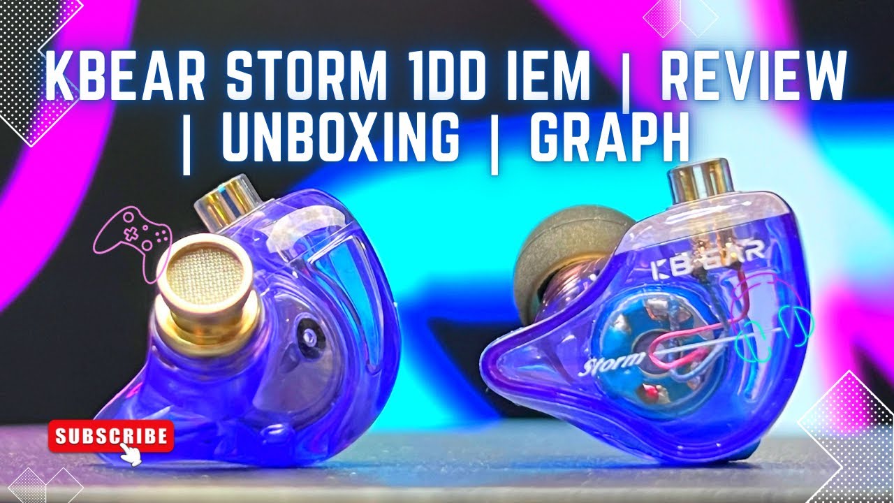 Kbear Storm 1DD iem (Earphones) | Reveiw | Unboxing | Graph ...