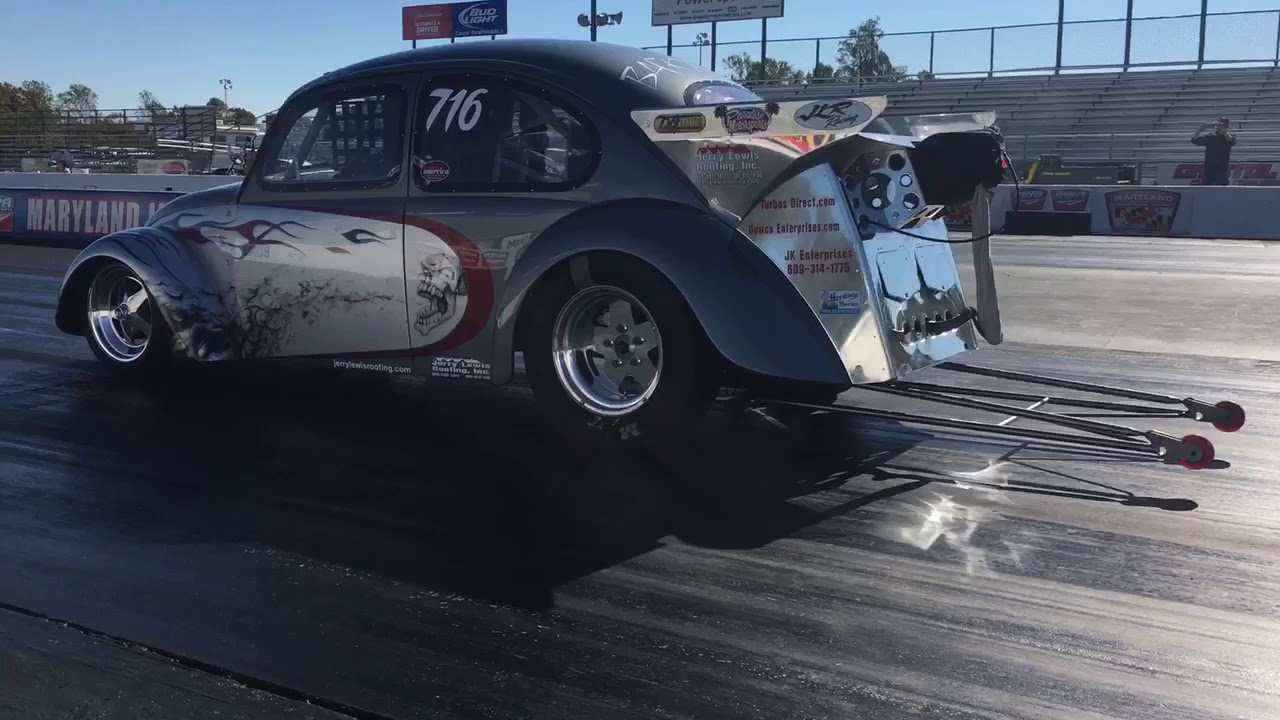 Backdraft VW Pro Mod 9.14 @ 144mph - YouTube