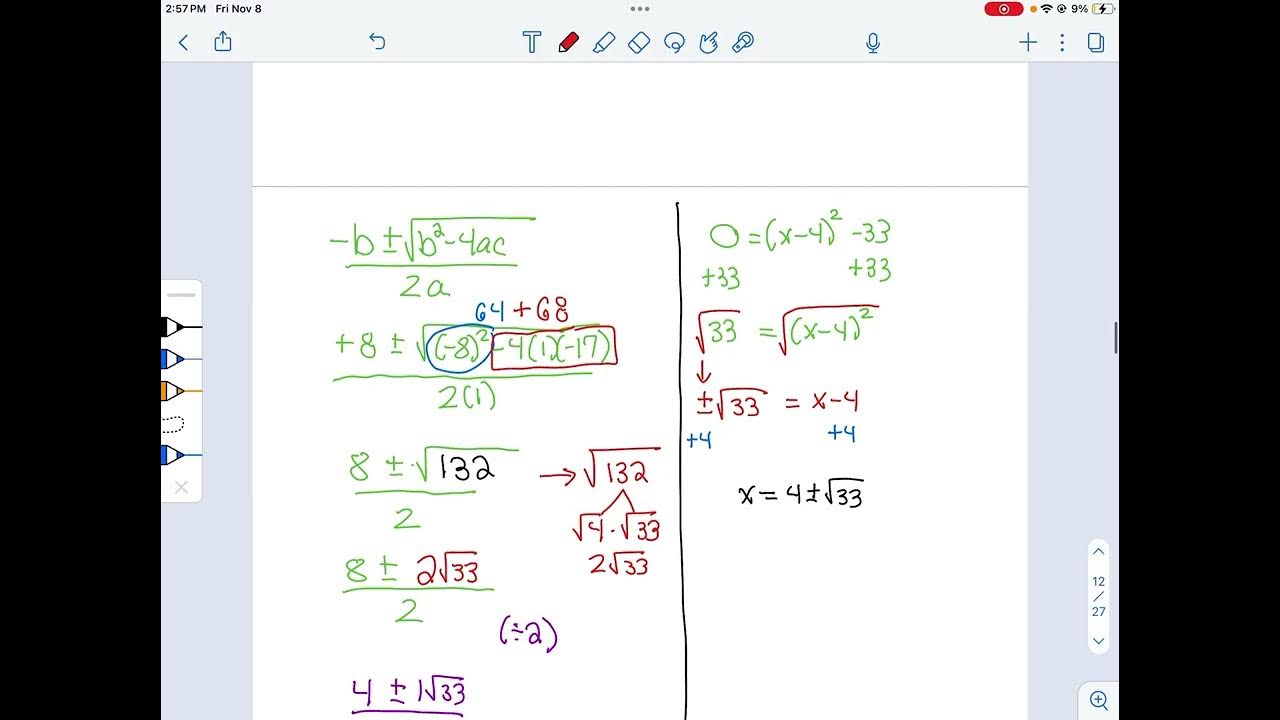 Graphing Quadratics with Key Features video - YouTube