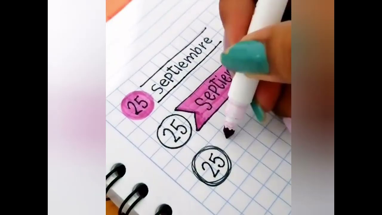 ideas de fechas en tu cuaderno - YouTube