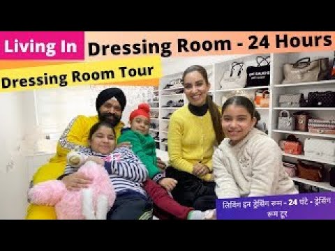 Living In Dressing Room - 24 Hours Challenge - Dressing Room Tour | RS ...