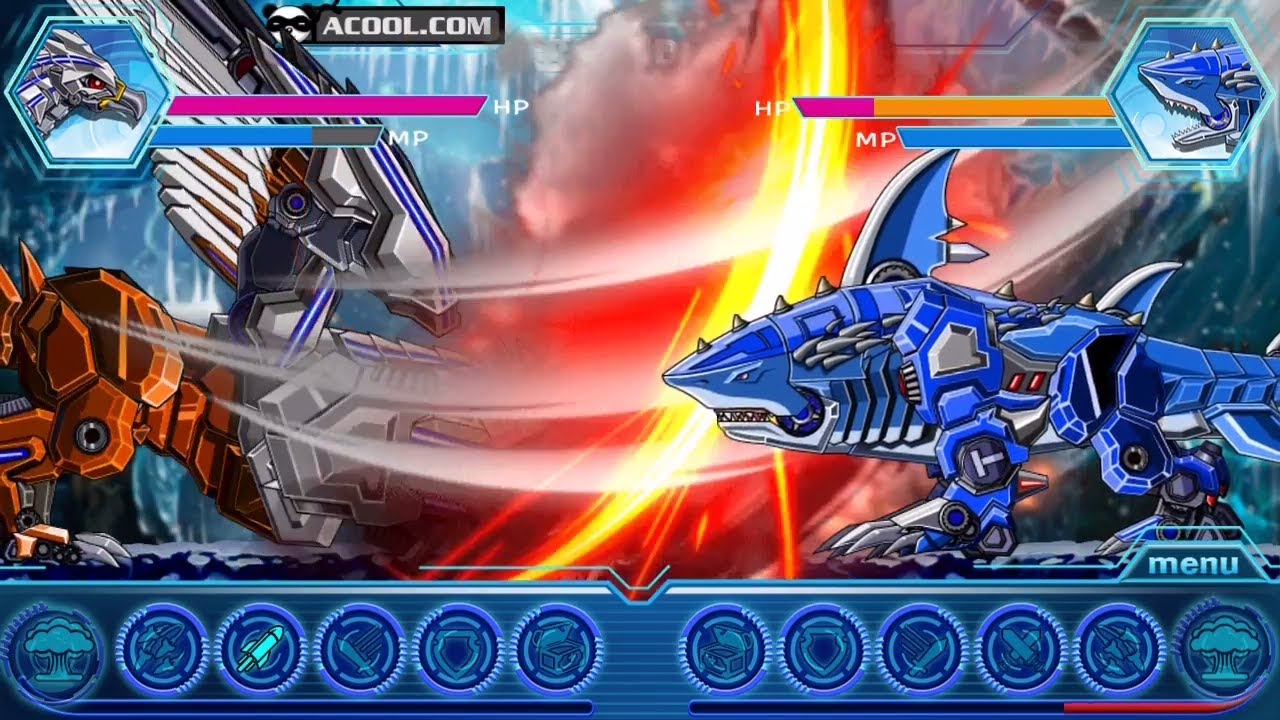 Toy Robot War | Robot Shark vs Robot Gryphon - YouTube