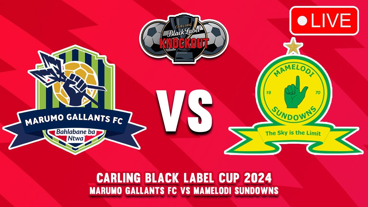🔴 MARUMO GALLANTS VS MAMELODI SUNDOWNS SEMI FINAL CARLING BLACK LABEL CUP 2024 LIVE MATCH TODAY ...
