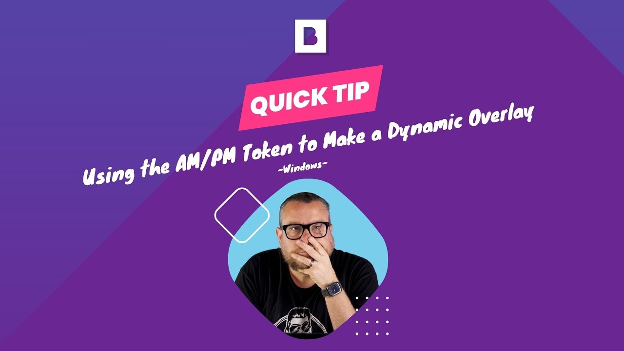 Quick Tip. Using the AM PM Token to Make a Dynamic Print Overlay - YouTube