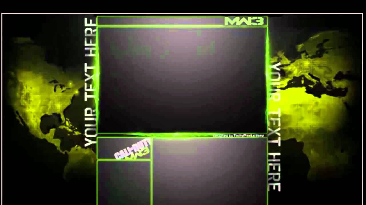 Free Call of Duty Mw3 Youtube Background Template - YouTube