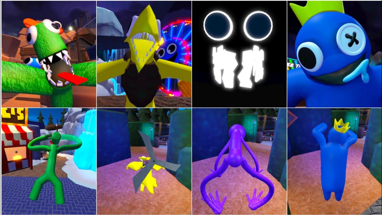 Rainbow friends chapter 2 ROBLOX GAMEPLAY with Top 4 monster jumpscare ...