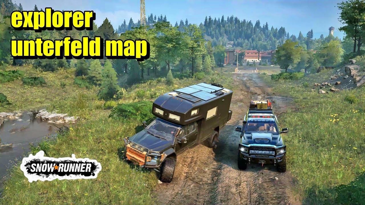 explorer unterfeld map part 01 !! gameplay snowrunner season 14 - YouTube