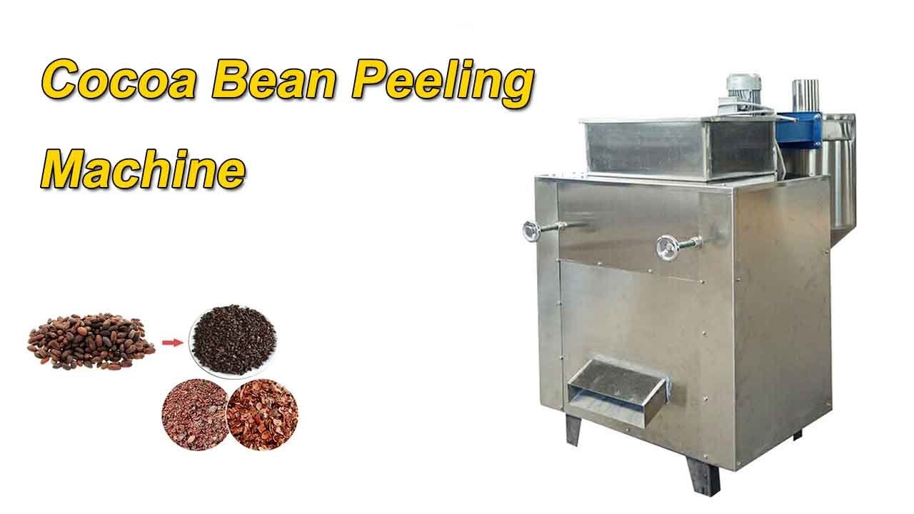 Cacao Bean Peeling Machine Work Video | Cocoa Processing Machine - YouTube