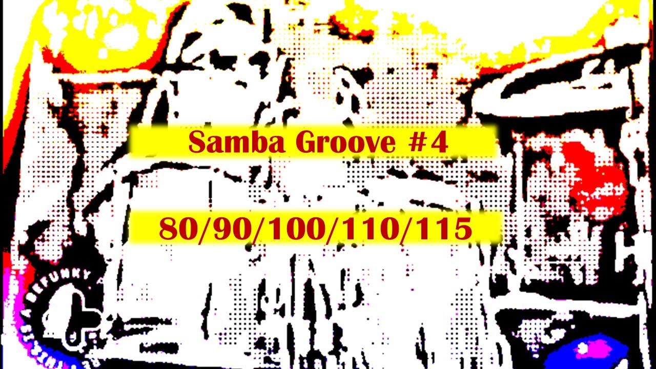 Samba Groove #4 Brazilian Carnival Style applied on the drum set 80 to ...