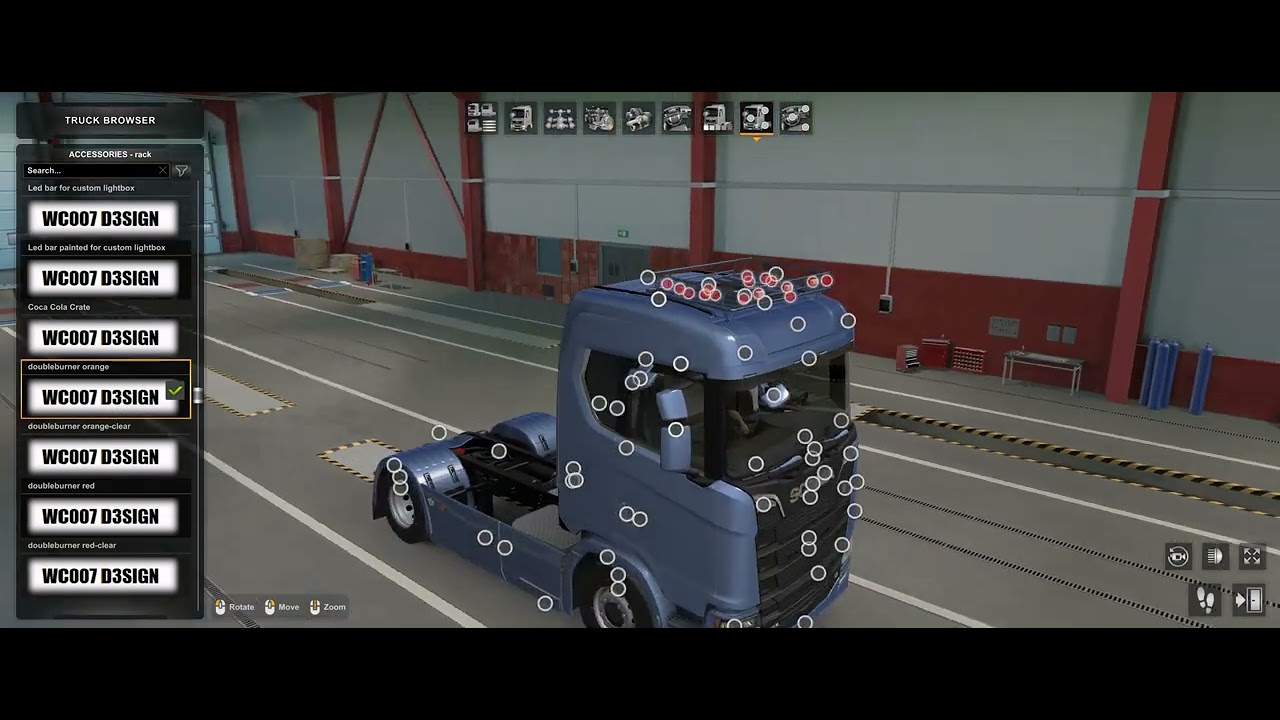 ETS2 Scania Nextgen roof rack lights - YouTube