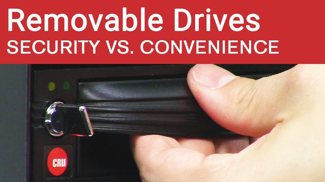 CRU Removable Drive Security Options - Latch and Keylock Overview - YouTube