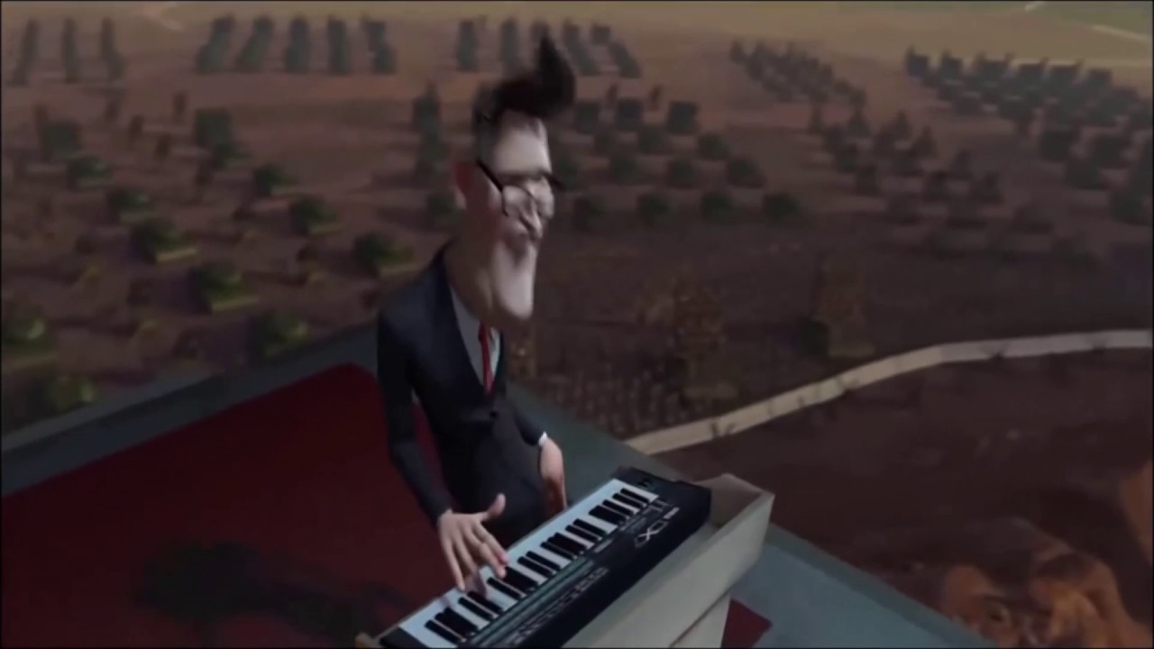 Monsters vs Aliens keyboard scene but its bad apple - YouTube