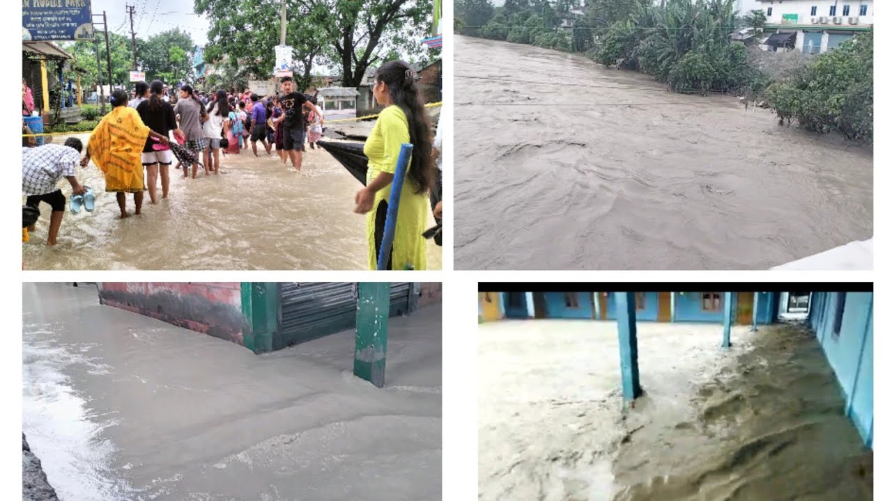 #Baksa#flood# Barama 1gate,college road,Empire Academy,Barama college ...