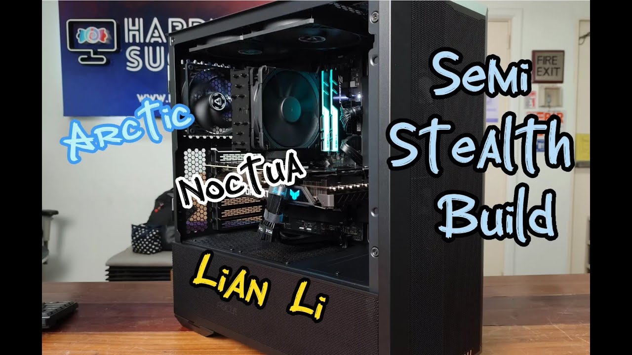 Semi Stealth PC Build - Arctic x Noctua x Lian Li (Time-lapse) | PCB-19 ...