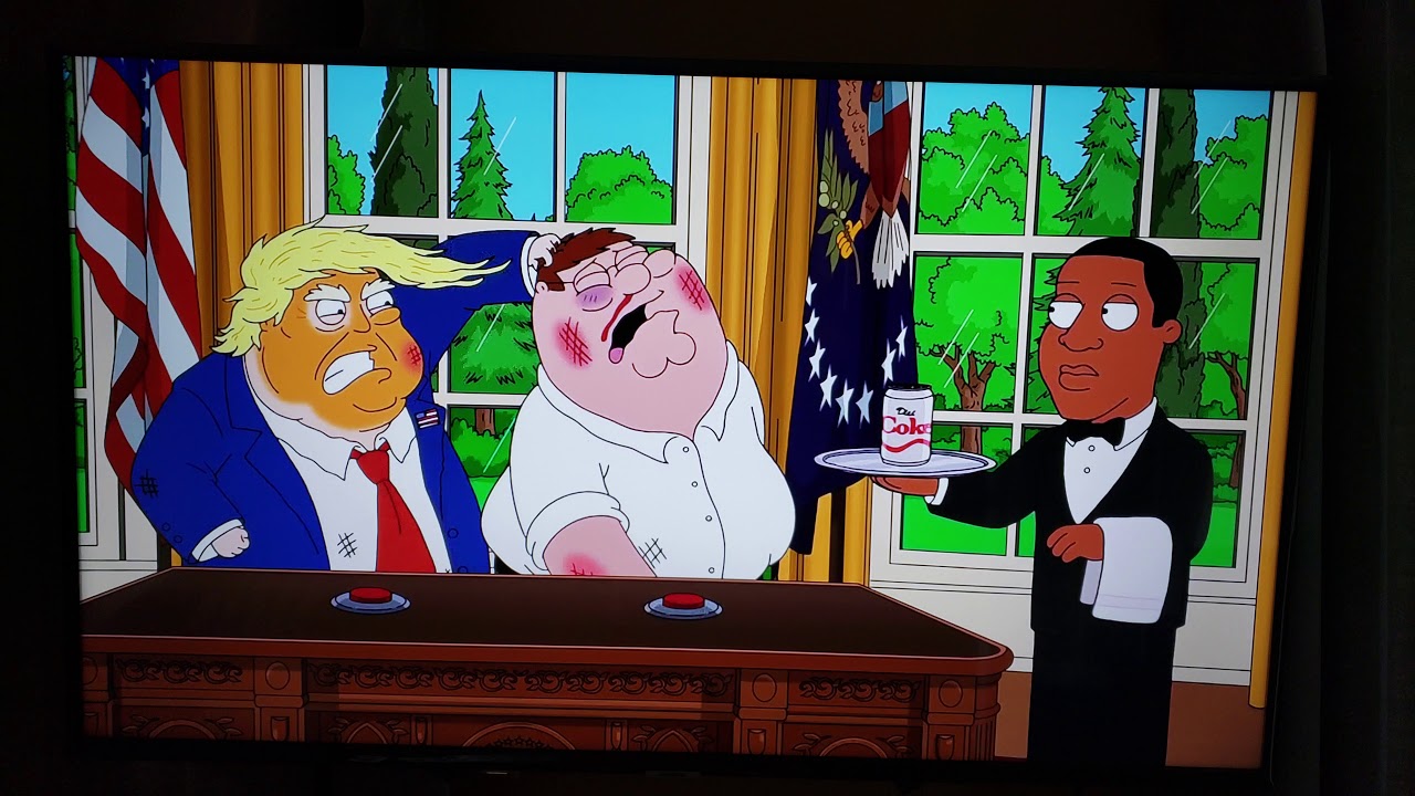 Peter Griffin and Donald Trump fighting - YouTube