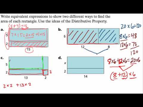 Visualizing the distributive property - YouTube