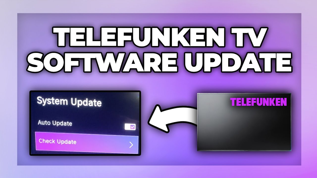 Telefunken TV software update - Tutorial - YouTube