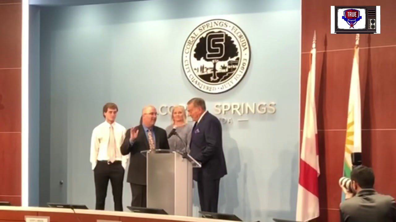 Shawn Cerra Sworn In As Coral Springs Commissioner - YouTube