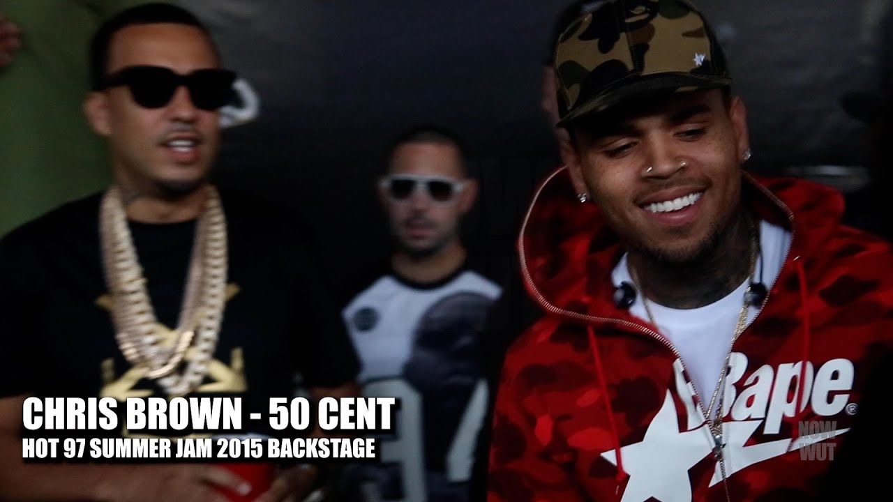 Chris Brown brings out 50 Cent at Summer Jam - YouTube