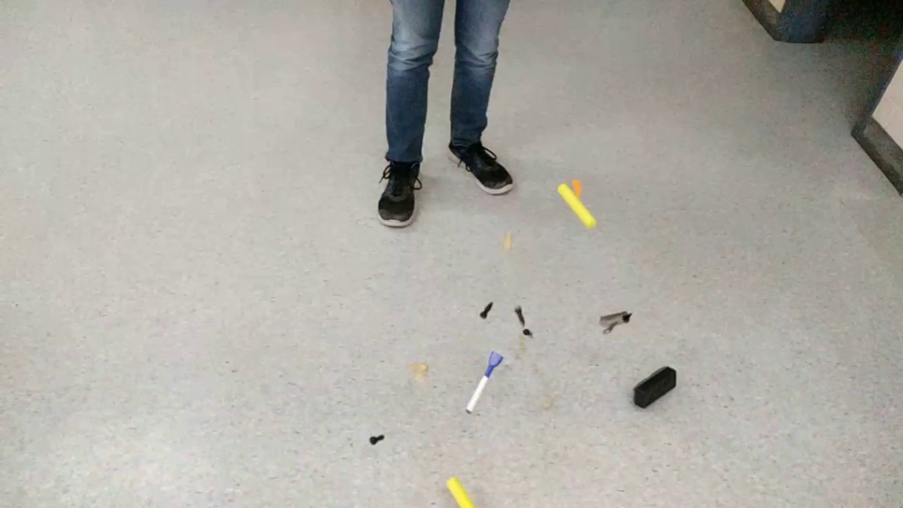 Lots of objects falling in slow motion - YouTube