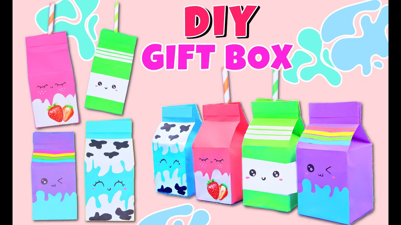 4 DIY AMAZING PAPER GIFT BOX IDEAS - How To Make Super Cute Gift Box ...