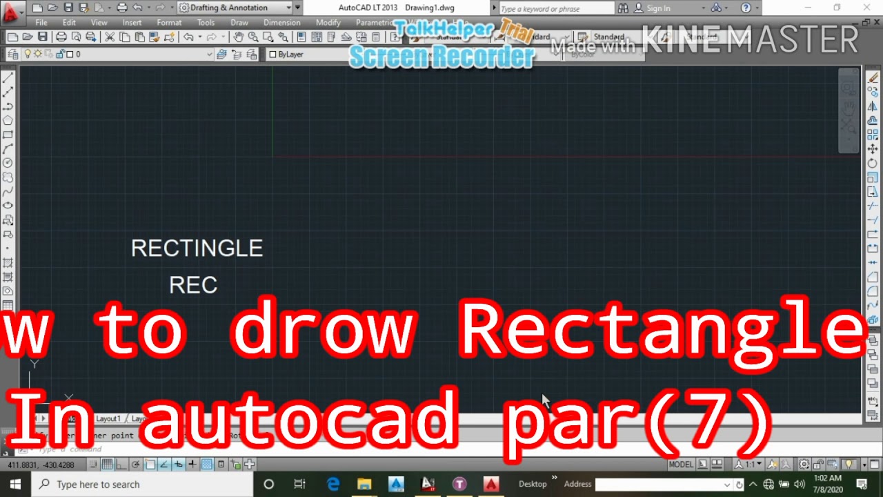 How To Drow Rectangle In Autocad Part 7 YouTube how-to-drow-rectangle-in-autocad-part-7-youtube