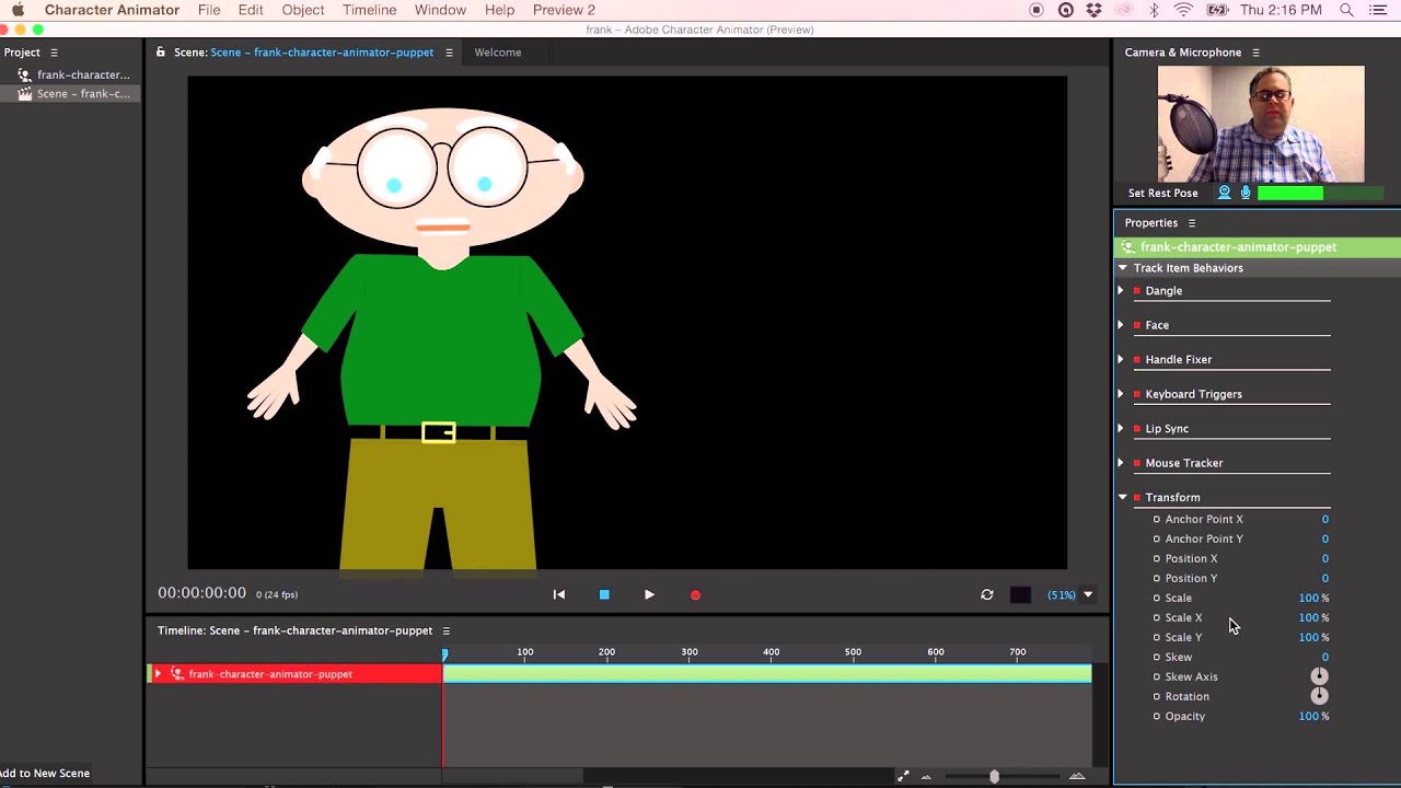 Adobe Character Animator Tutorial Part 2 Youtube