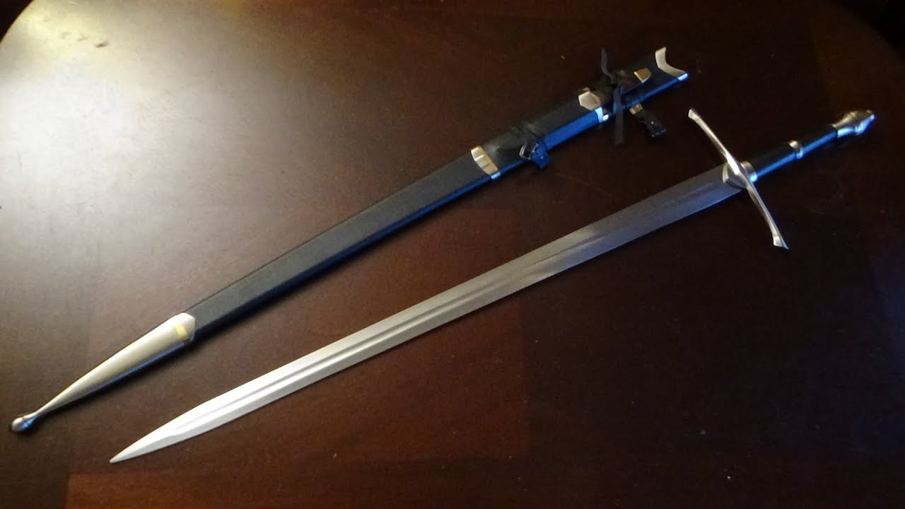 Strider/Ranger Sword from the movies "Lord Of The Rings" - YouTube