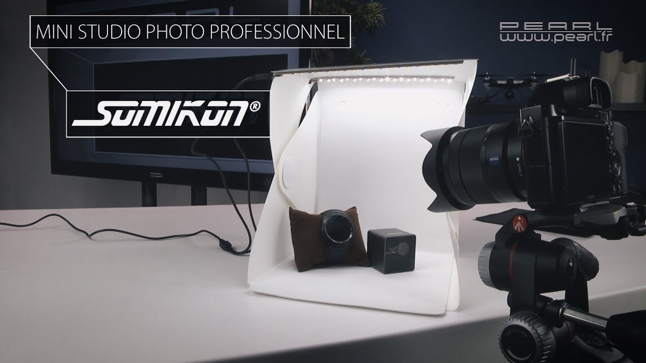 Mini STUDIO PHOTO - Mobile - Blanc ou noir - [PEARLTV.FR] - YouTube