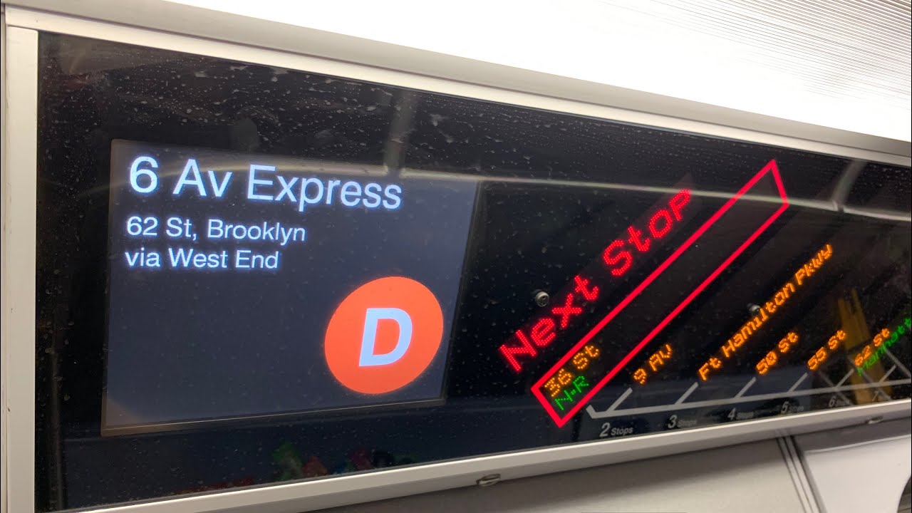 ᴴᴰ R160 D Train to 62 Street, Brooklyn - YouTube