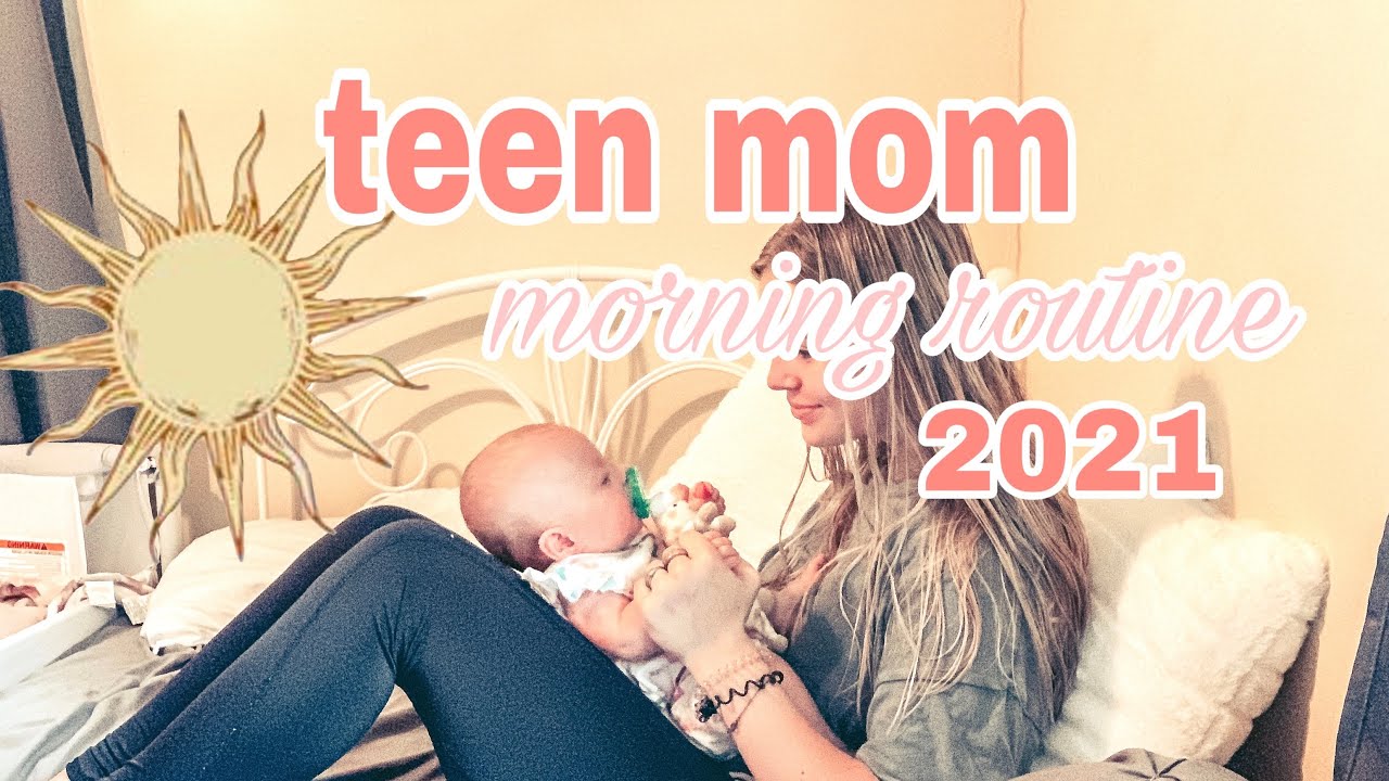 teen mom morning routine *realistic* - YouTube