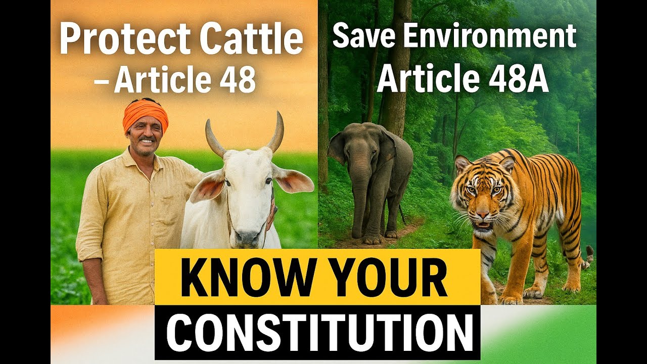 Article 48 & 48A Explained | Constitution & Environment | Indian Polity for UPSC/PSC/Law ...