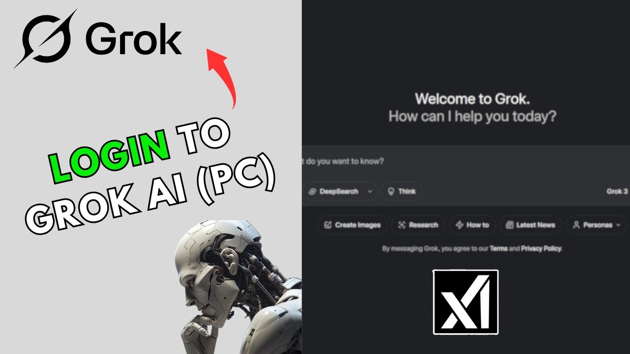 How to Log Into Grok AI Account 2025? - YouTube