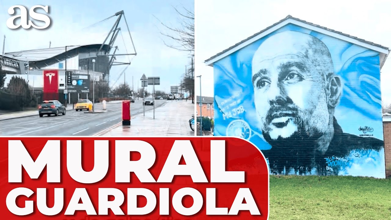 La INTRAHISTORIA del MURAL de GUARDIOLA en el ETIHAD STADIUM ...