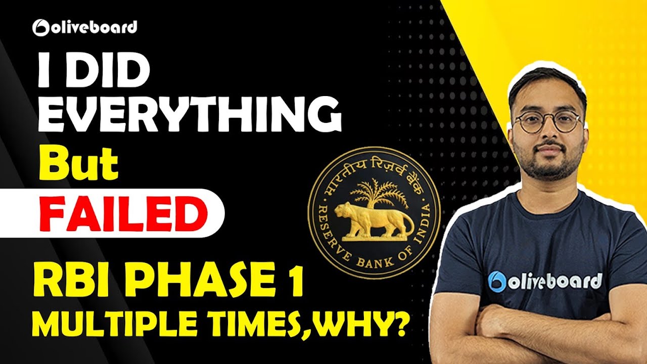 RBI Grade B 2024 I Did Everything But Failed RBI Phase 1 Multiple Times, Why ? | By Suraj Sir ...