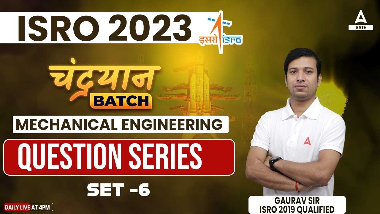 Mechanical Engineering Questions #6 | Chandrayaan Batch | ISRO ...