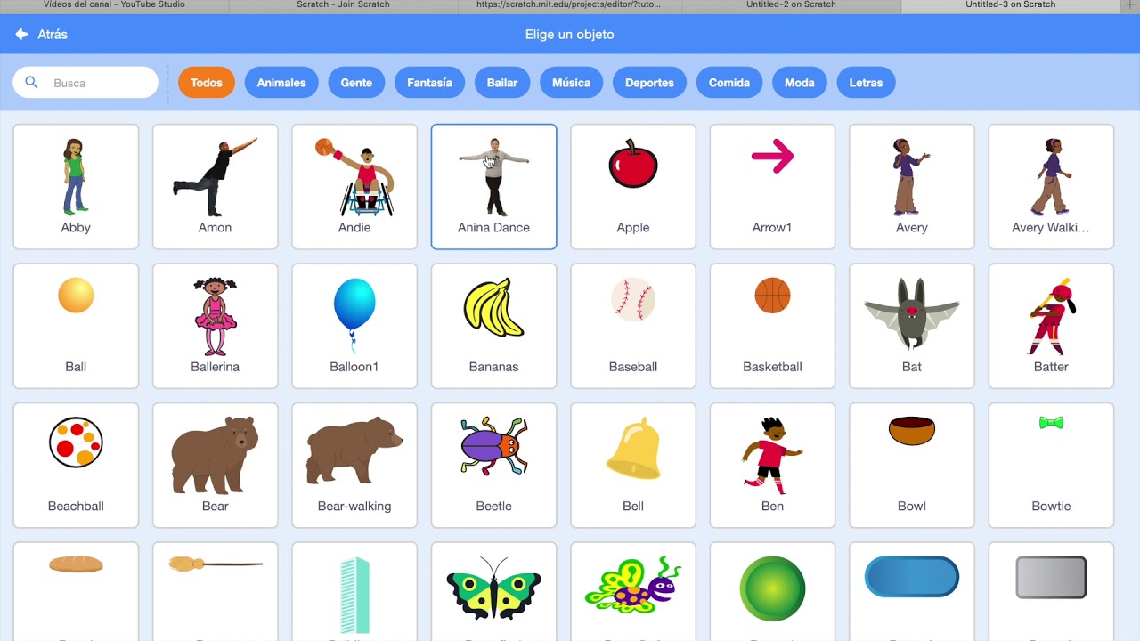 Scratch inicio sesión y creación de historia - YouTube