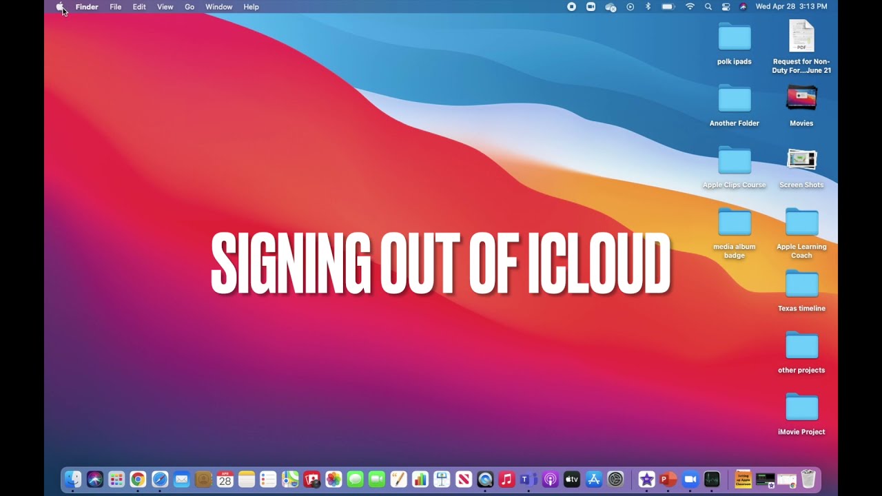 Signing out of iCloud on the Mac and finding files in iCloud - YouTube