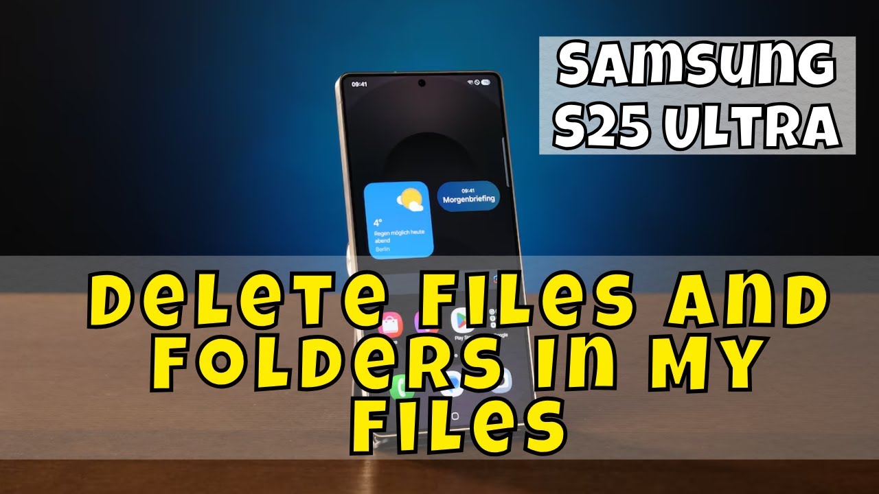 Samsung S25 Ultra: How to Delete Files and Folders In My Files - YouTube