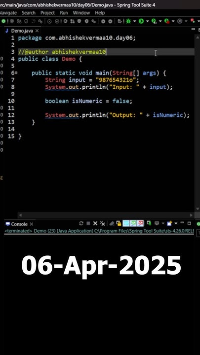 Day-96: Check if a String contains only digits in Java #shorts #java - YouTube