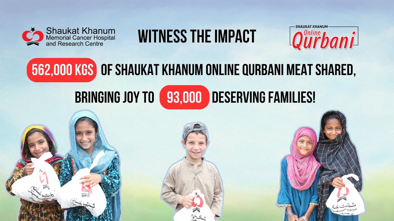 Highlights of Shaukat Khanum Online Qurbani Meat Distribution 2023 ...