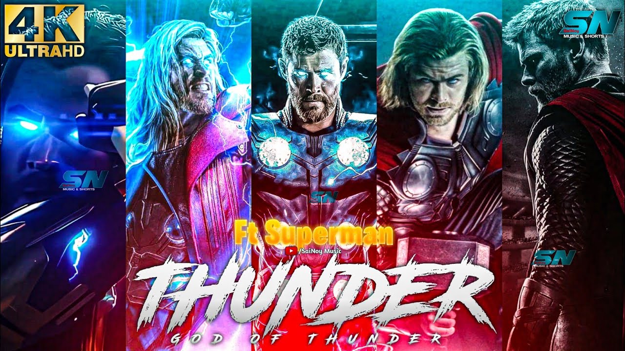 THUNDER Ft. THOR 4K EDIT | THUNDER X THOR ATTITUDE STATUS EDIT BY ...