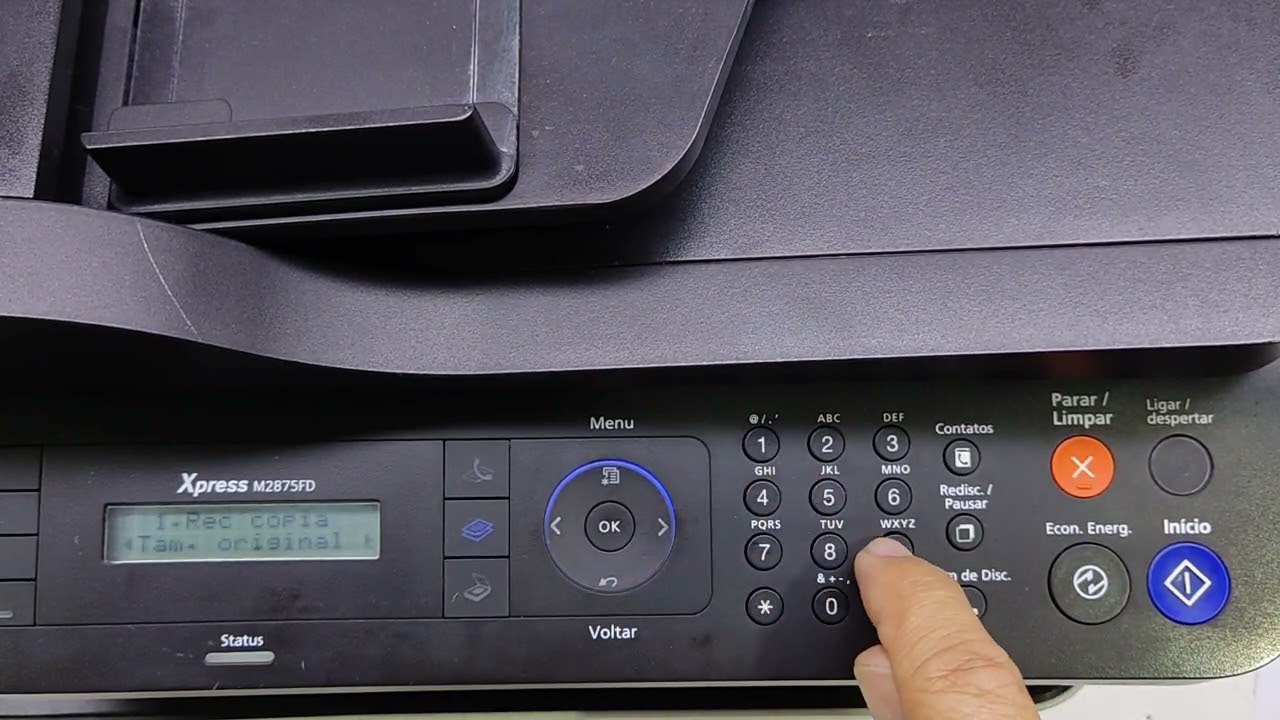 Como remover mensagem " Substituir o cilindro de rec na Samsung M2875 ...