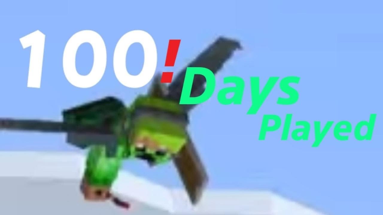Minecraft 100 Days Played party - YouTube