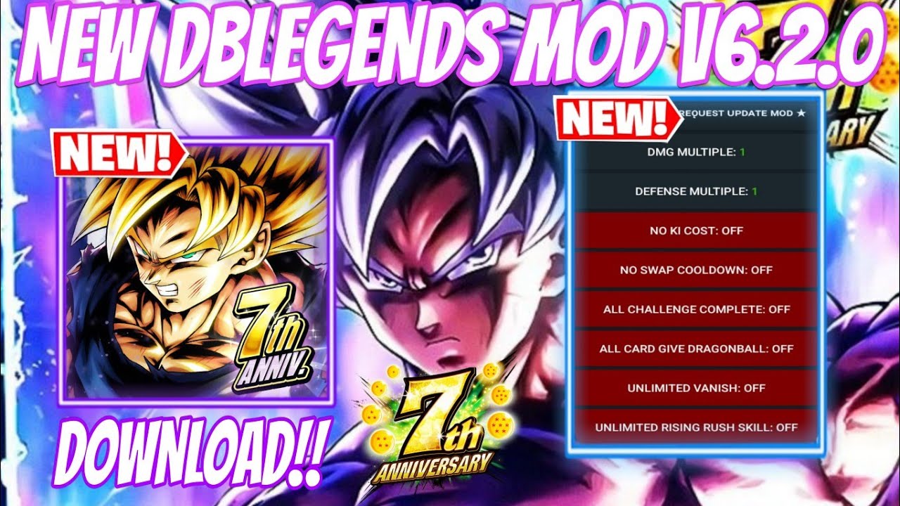 NEW !! DRAGON BALL LEGENDS MOD V6.2.0 APK DOWNLOAD ( Dragonball legends ...