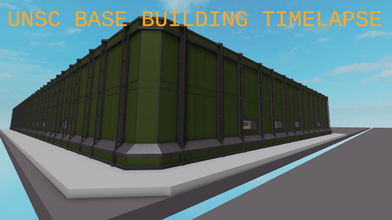 UNSC BASE - ROBLOX BUILDING TIMELAPSE - YouTube